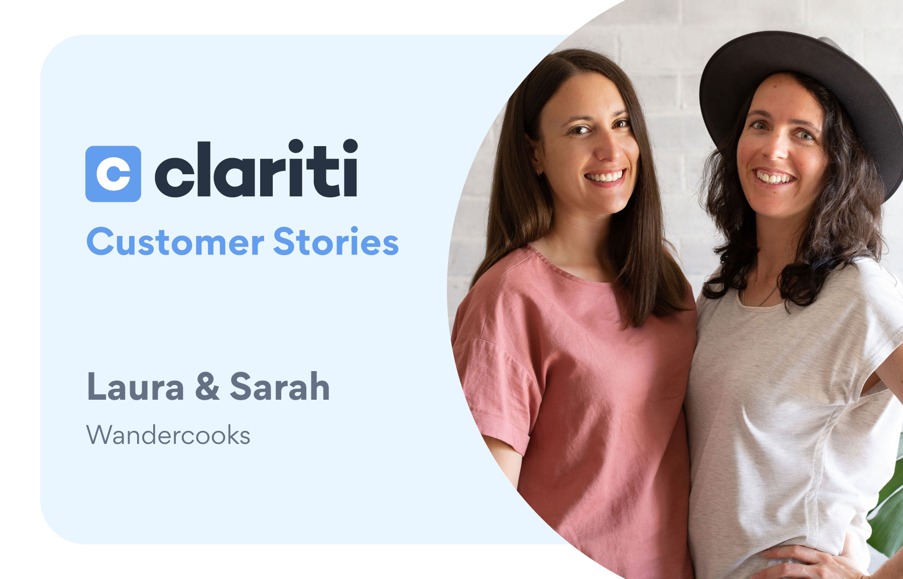 Customer Stories: Laura and Sarah of Wandercooks - Clariti